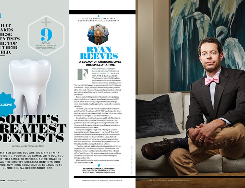 South Magazine Features Dr. Ryan Reeves as Greatest Dentist '20-'21
